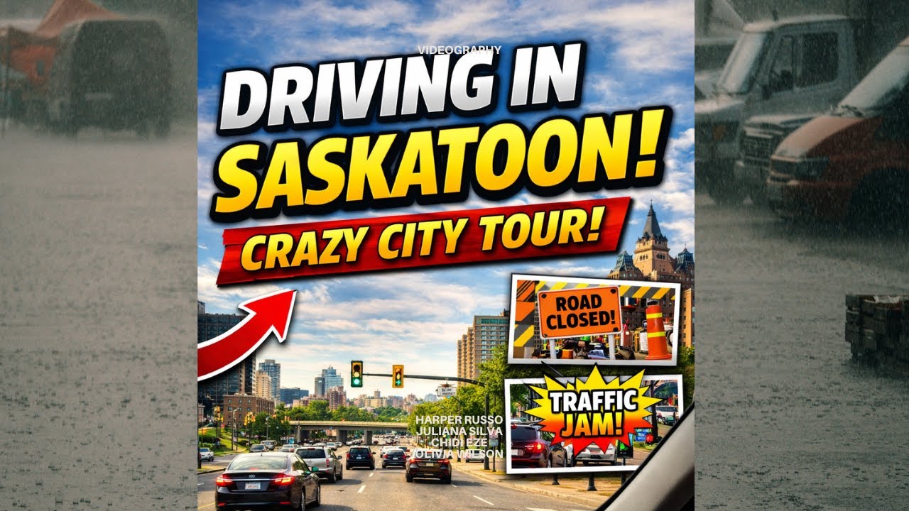 Driving Through Saskatoon 🇨🇦 | Real Streets, Real Traffic, Real Canada ...
