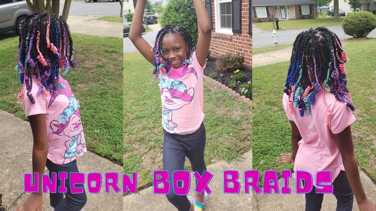 Unicorn Braids for Kids - YouTube