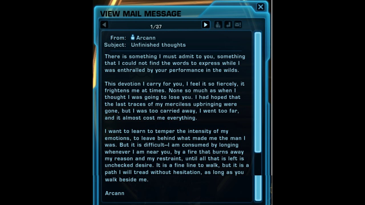 SWTOR | Theron Shan, Arcann, Lana & Koth Vortena Date Night Romance ...