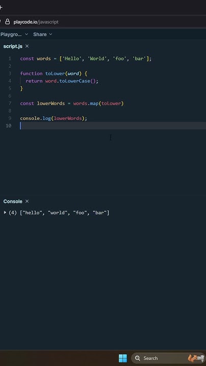 How to use .map method in JavaScript #javascript #coding #programming #javascripttutorial - YouTube