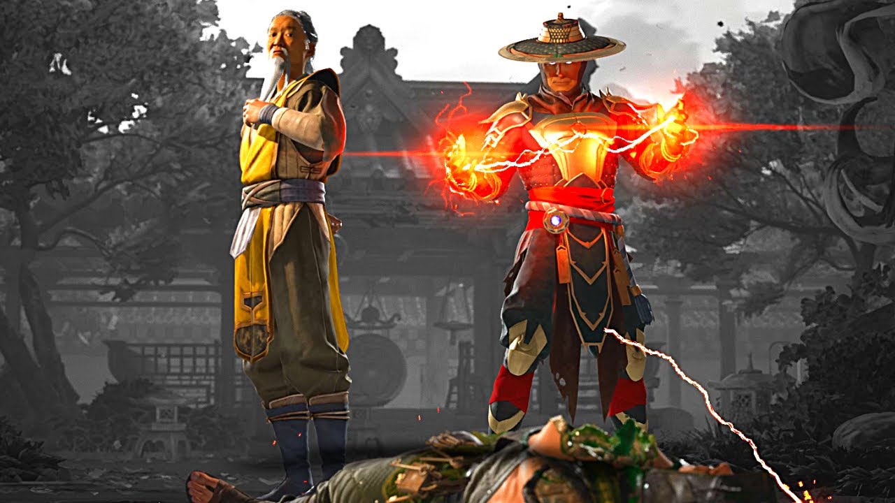 MK1 Playing with Old DARK RAIDEN, Intro Victories and Fatalities ...