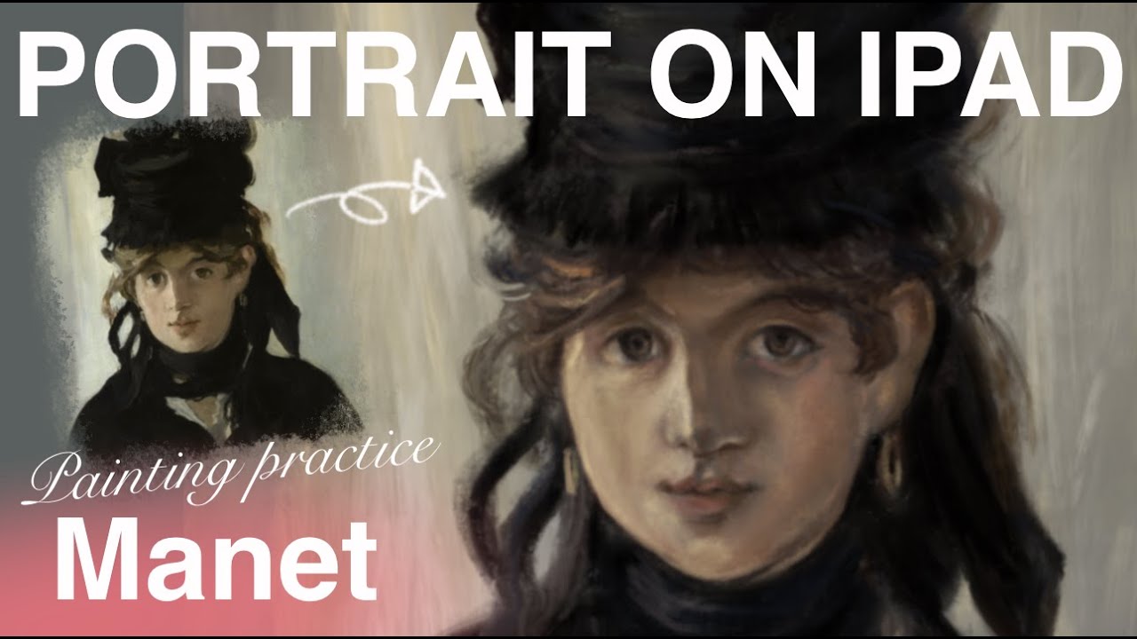 #02-Édouard Manet [Draw human portrait on iPad Procreate] - YouTube