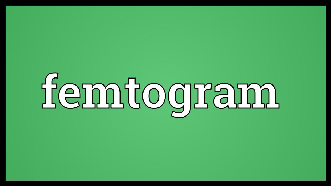 Femtogram Meaning - YouTube