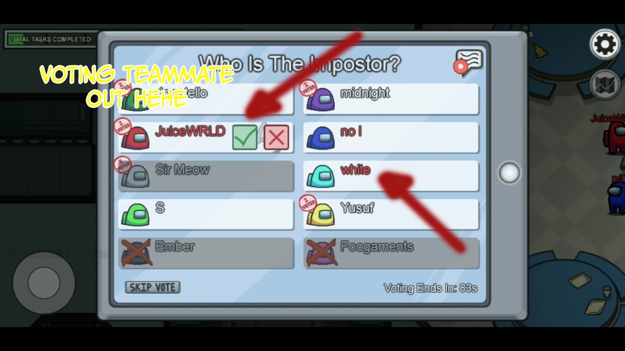 AMONG US | WTF AND FUNNY MOMENTS | VOTING TEAMMATE OUT HEHE - YouTube