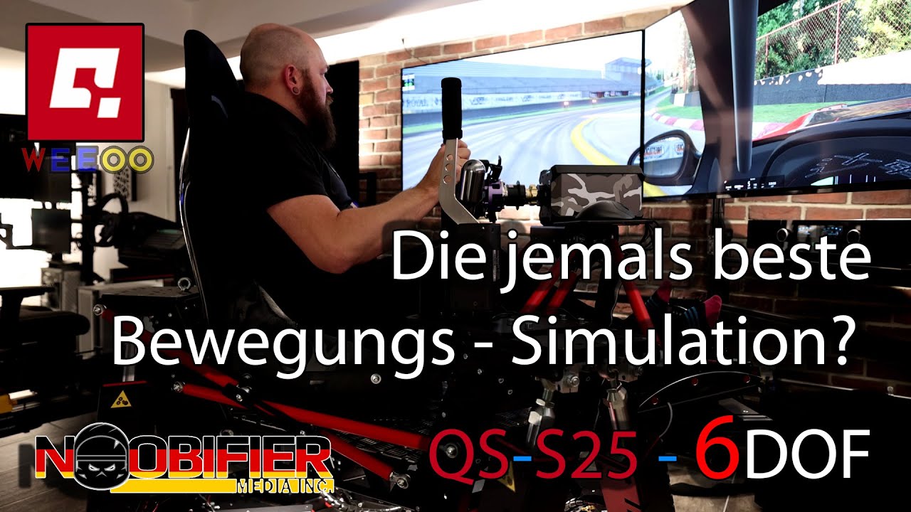 Qubic QS S25 6DOF Motion Sim System für Renn & Flugsimulation Review ...
