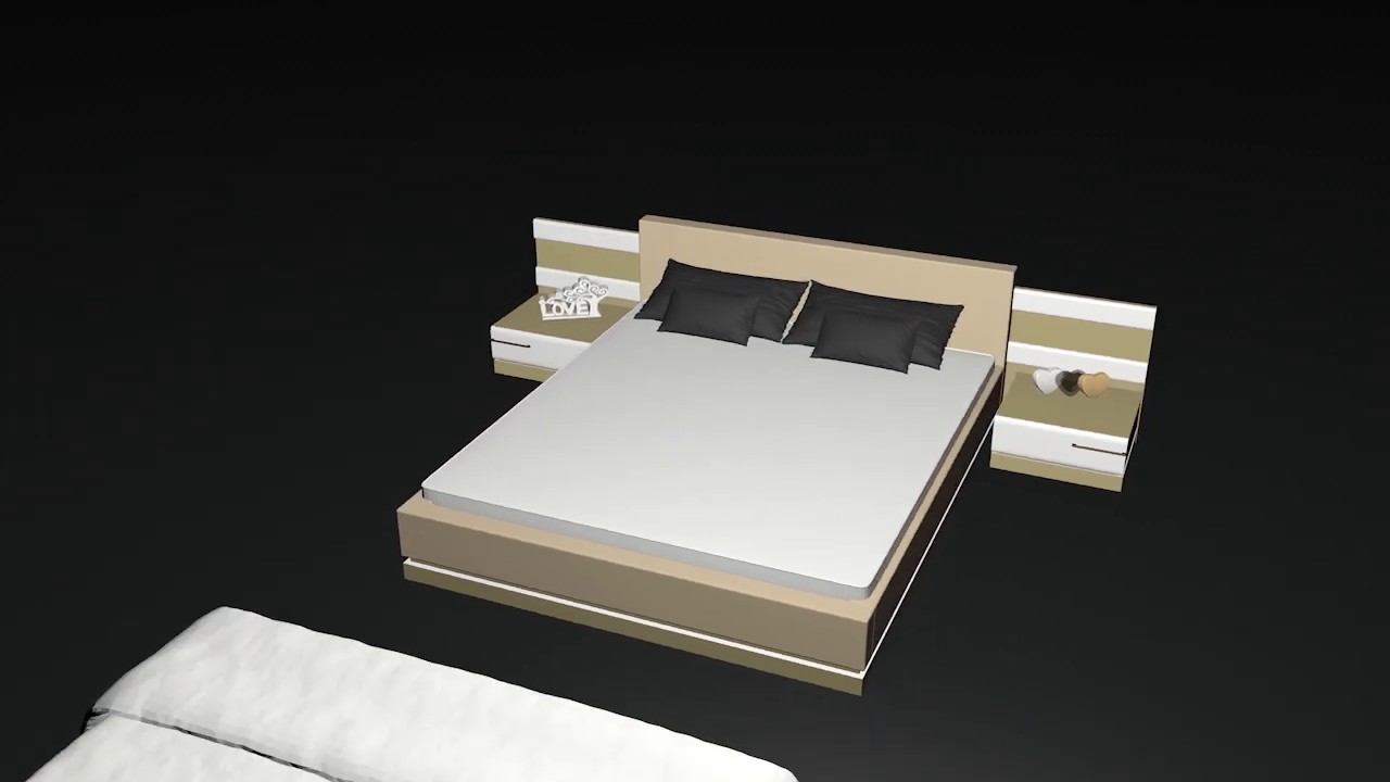 Bed assembly animation in cinema 4D - YouTube
