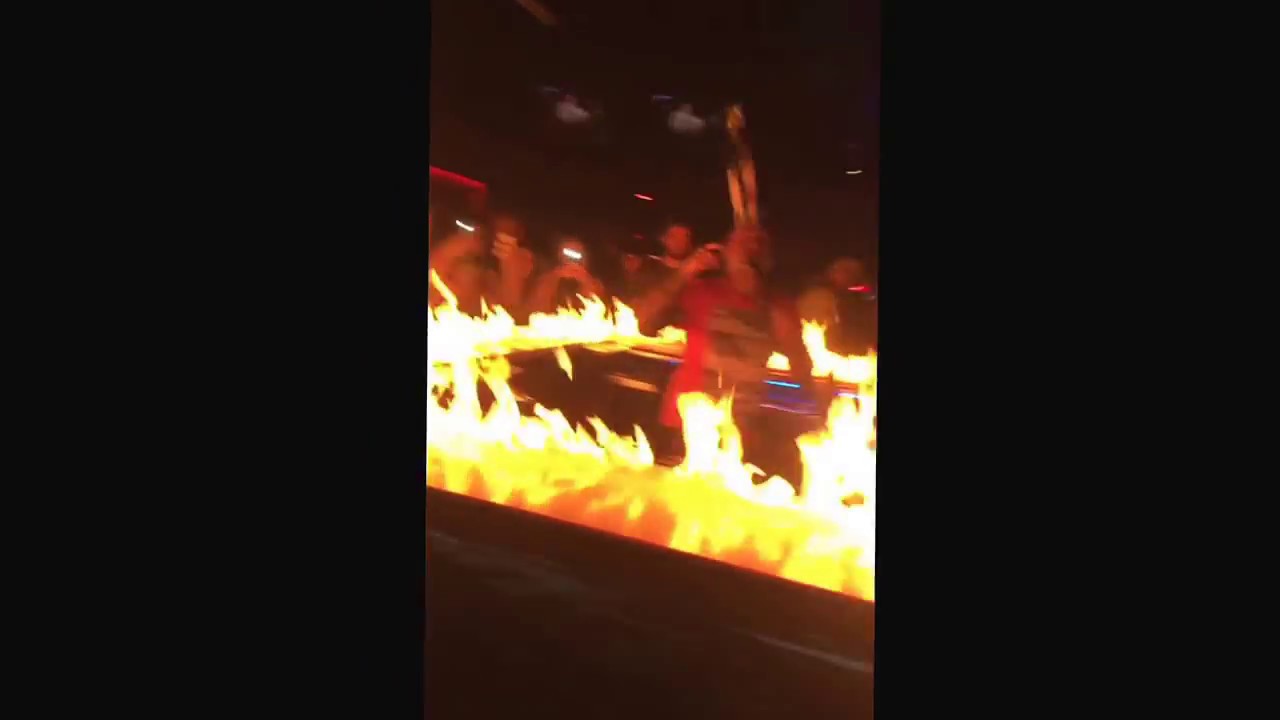 Bar on fire - YouTube