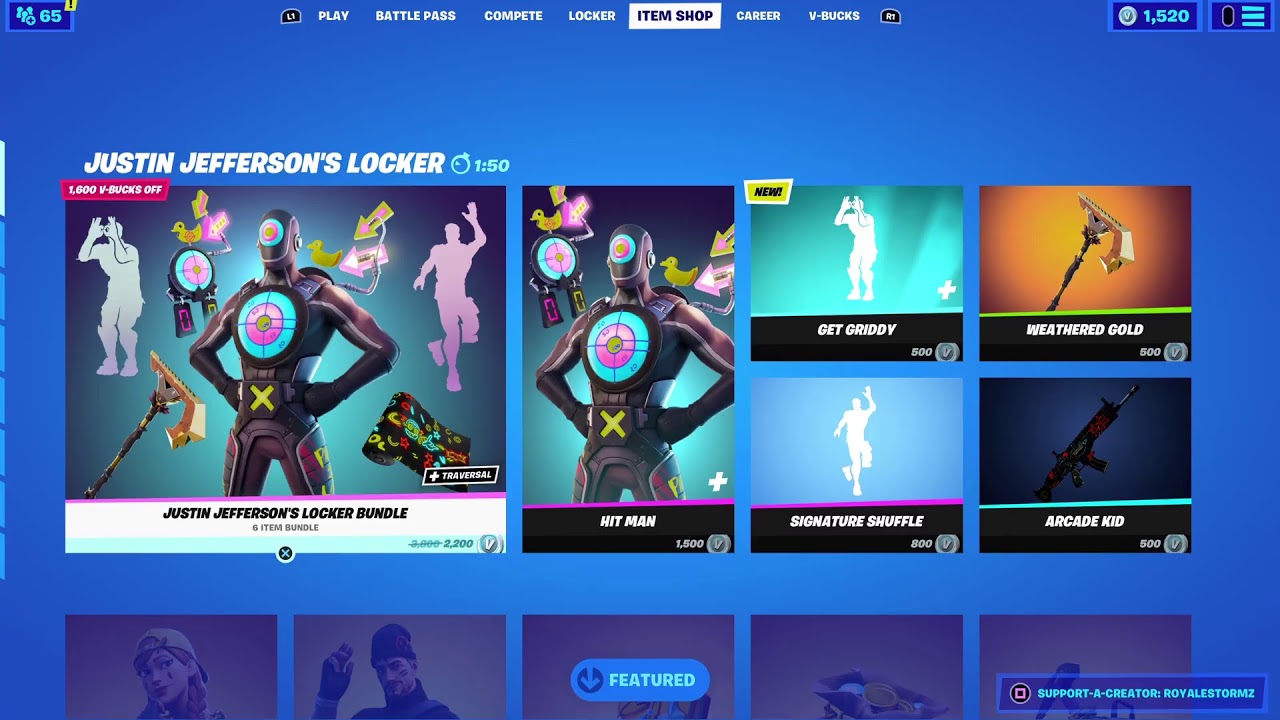 Fortnite live item shop - YouTube