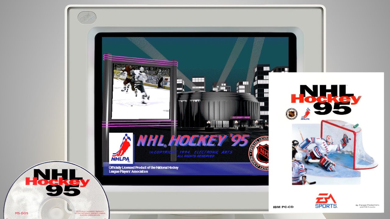 NHL Hockey 95 - Electronic Arts, 1994 - IBM PC (4K) - YouTube