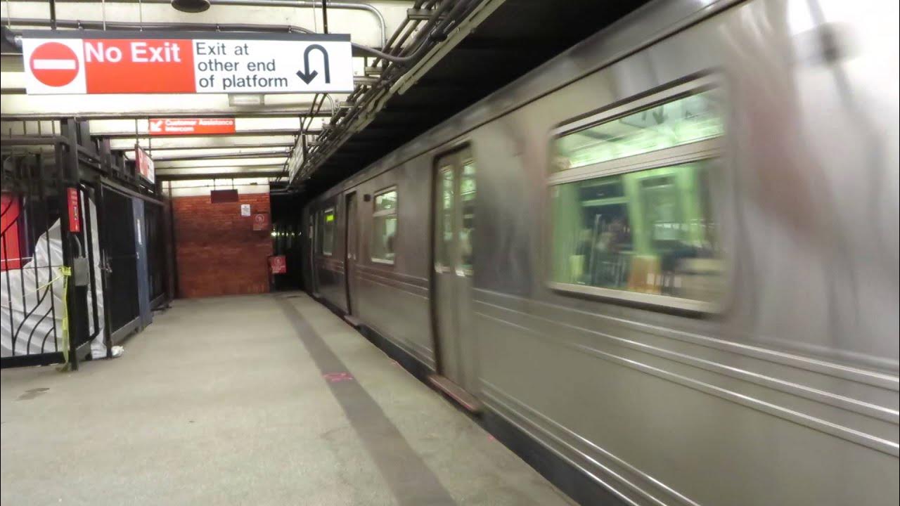 NYC Subway: Queens bound R46 R Train entering 49 St - YouTube