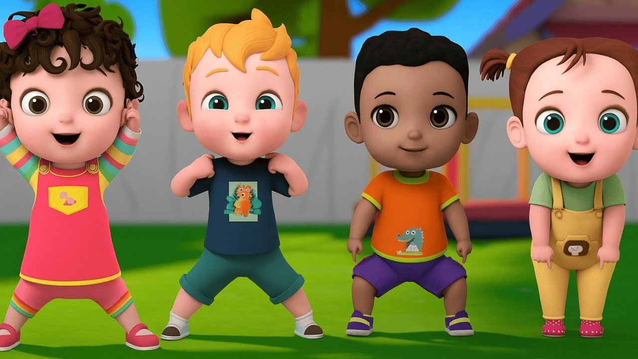 Head Shoulders Knees & Toes | Nursery Rhymes and songs for kids | Baby ...