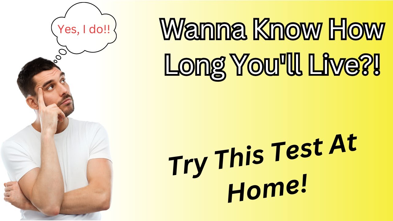 How long will I live? Sit-to-Rise test at home to see how healthy you ...
