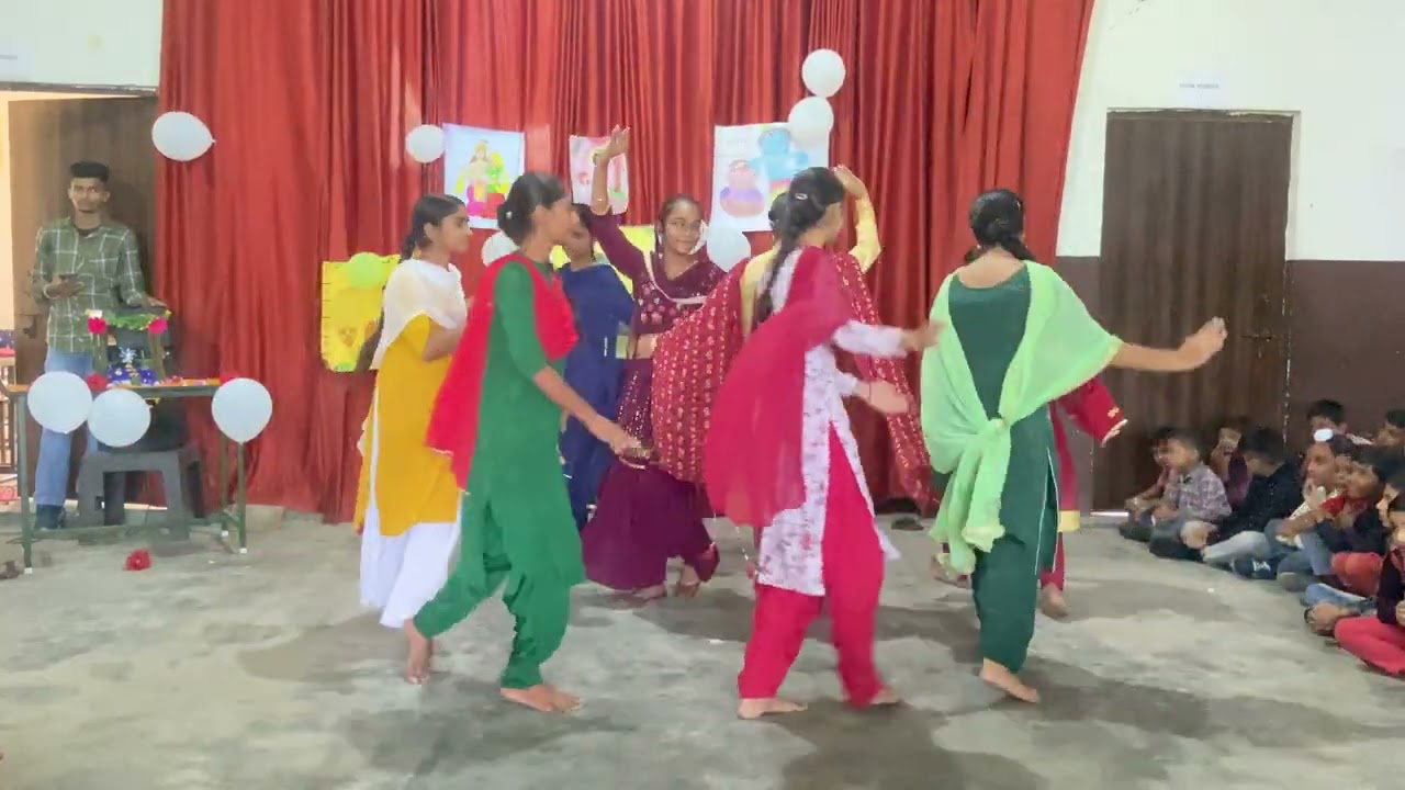 celebrating Janmashtami in Geeta sen sec school by 9th class students ...