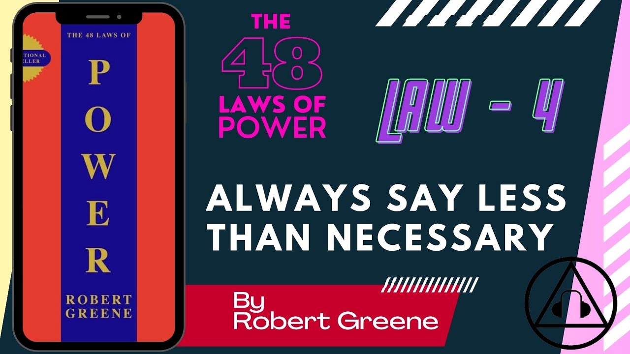 Always Say Less Than Necessary Law 4 Book By Robert Greene always-say-less-than-necessary-law-4-book-by-robert-greene