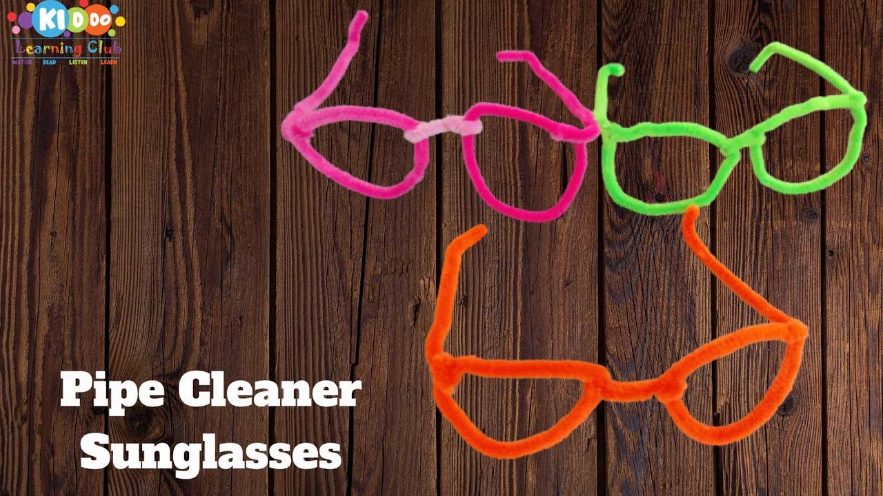 Pipe Cleaner Sunglasses | Quick Craft | Pipe Cleaner Craft | Easy ...