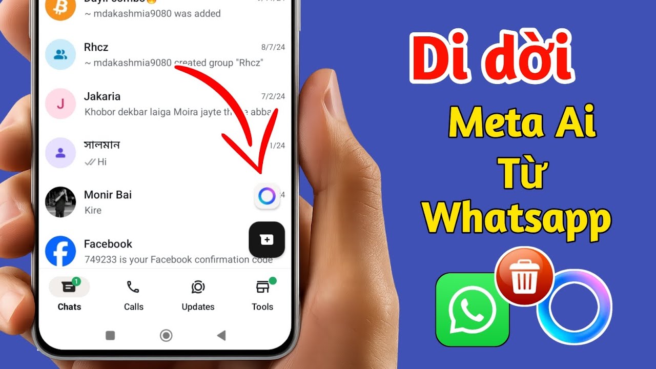 Cách xóa Meta AI khỏi WhatsApp (2025) | Tắt Meta AI trên WhatsApp một ...