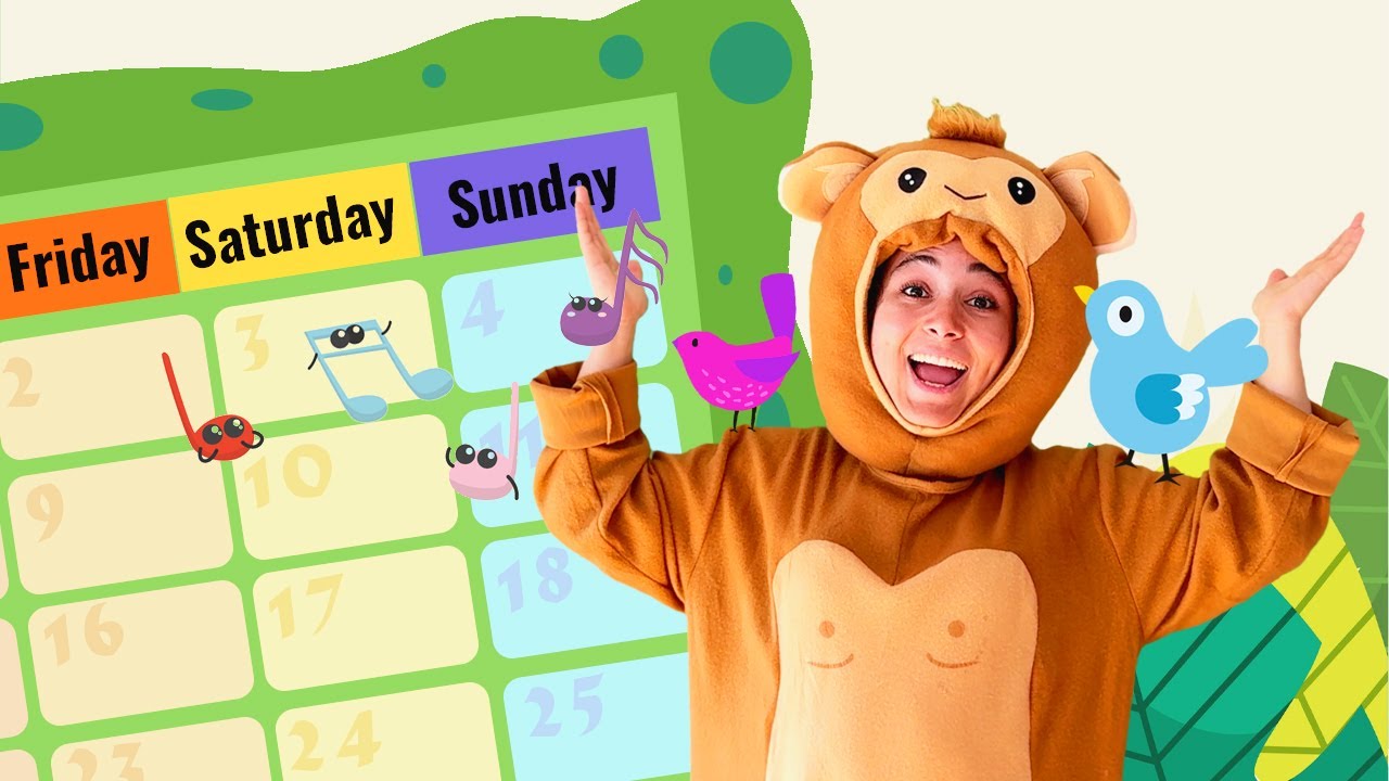 Days of the week🗓️ I English Word Song with Mini Vera's friends ...