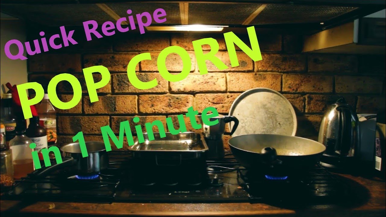 1 minute Pop Corn Recipe | Make PopCorn at home | Quick Pop Corn for ...