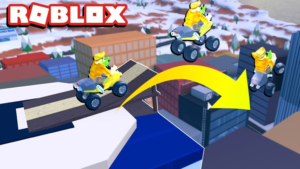 ROOF TOP ATV RAMP IN JAILBREAK! - YouTube