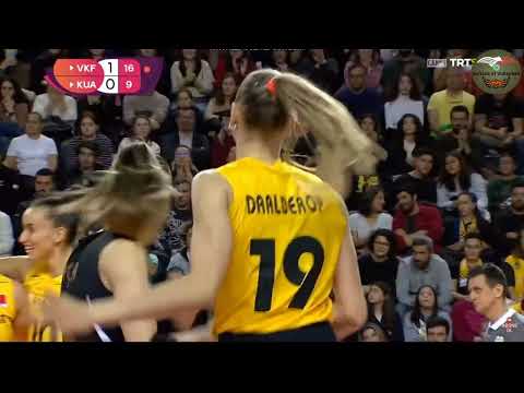 Cansu Özbay'dan Mükemmel Kurtarış!Vakıfbank-Kuanysh