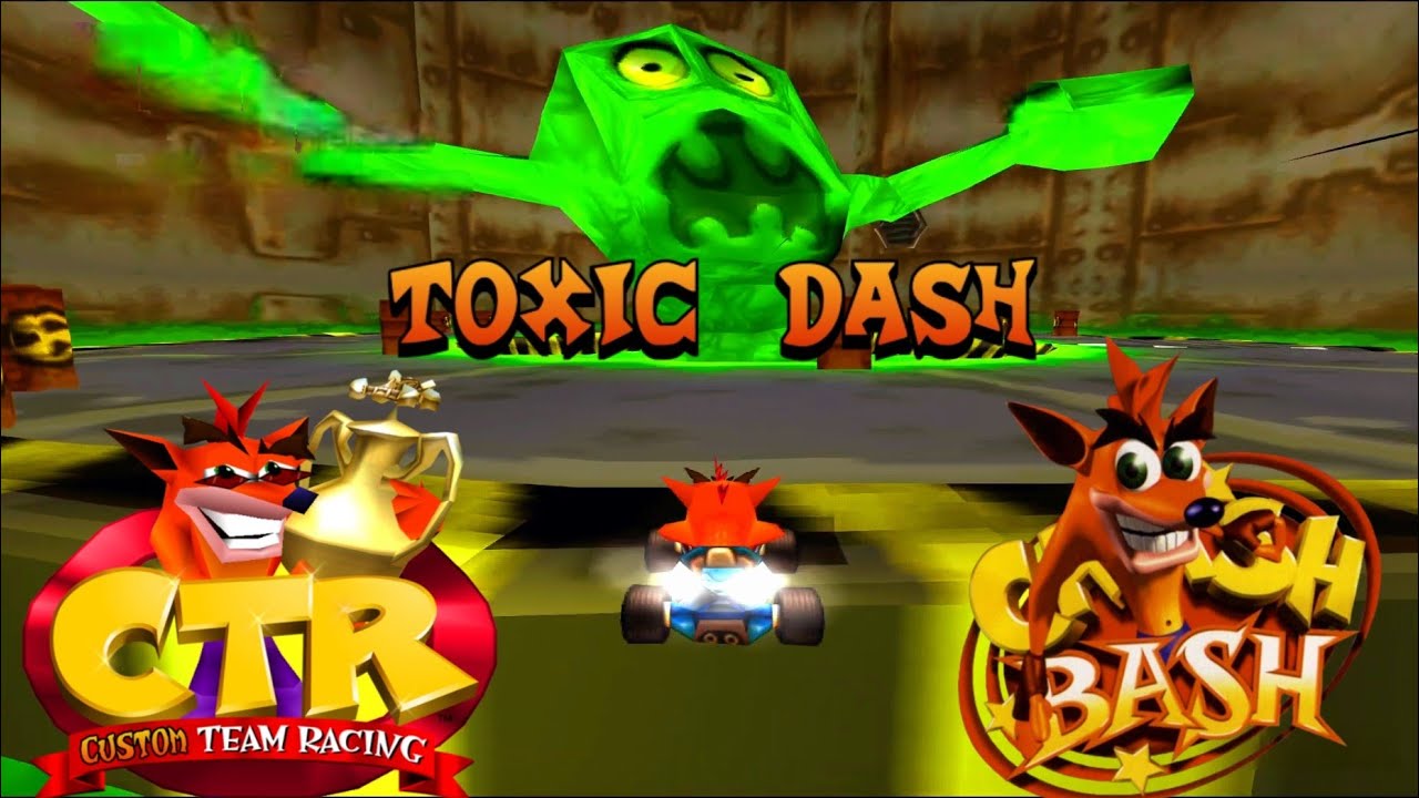 CTR Crash Team Racing: Toxic Dash Custom Track By @Street_BB - YouTube