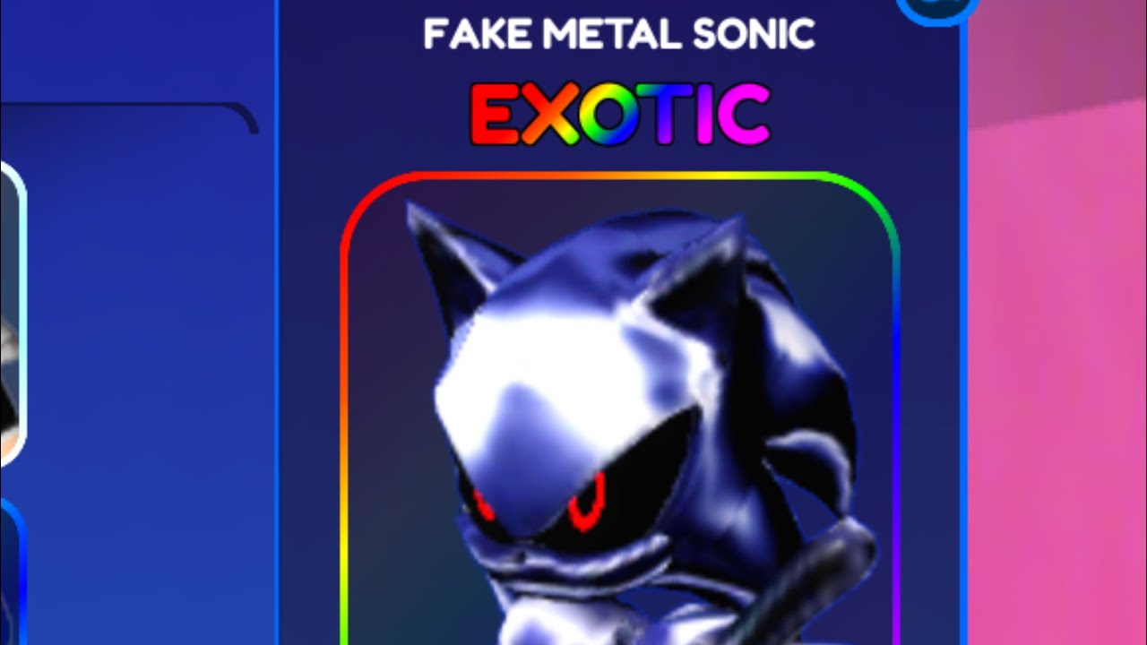Unlocking Fake metal sonic in sonic speed sim (10th day of #scaretober ...