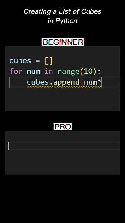 Beginner😅 Vs Pro😎 Cubes Done Right 🎲 Python Programming Coding
