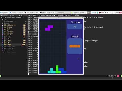 Raylib Tetris Game - YouTube