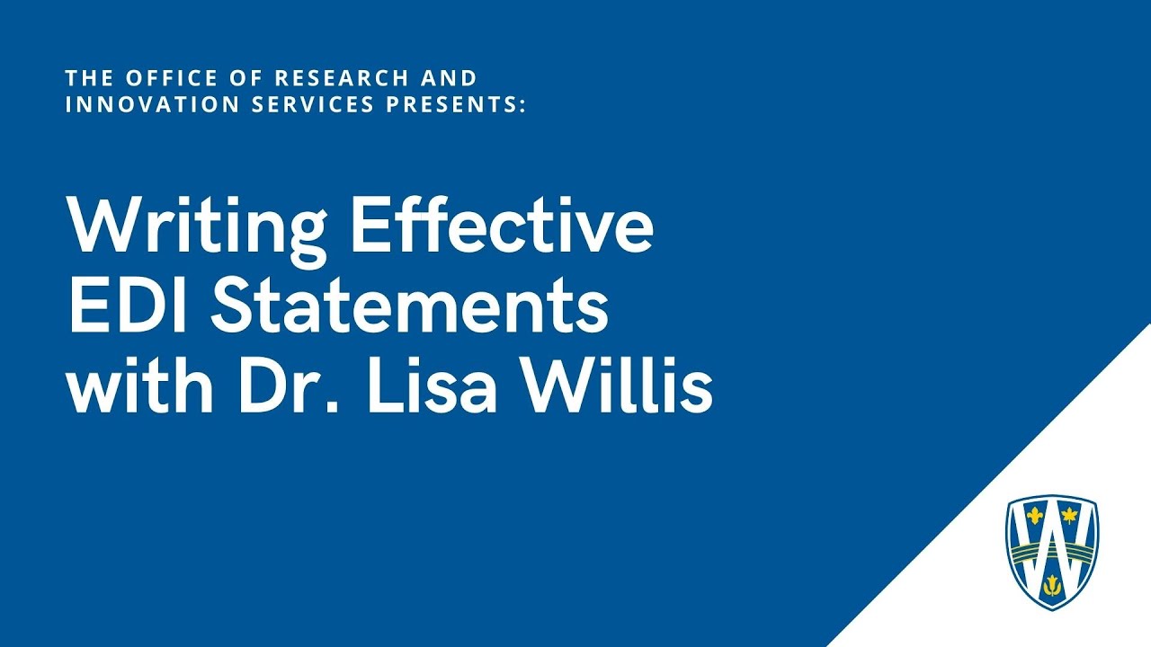 Writing Effective EDI Statements with Dr Lisa Willis - YouTube
