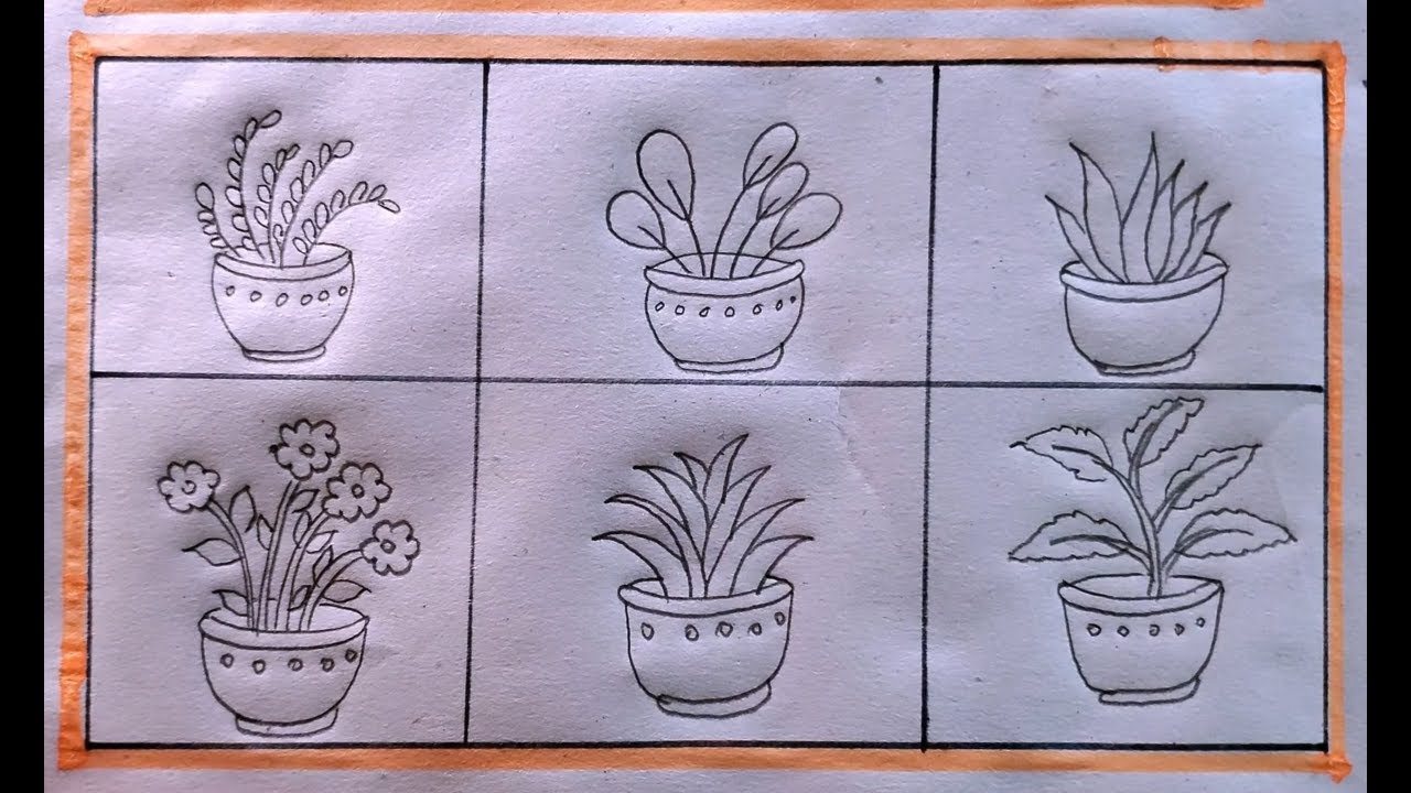 How To Draw Plant Doodle Step By Step - YouTube