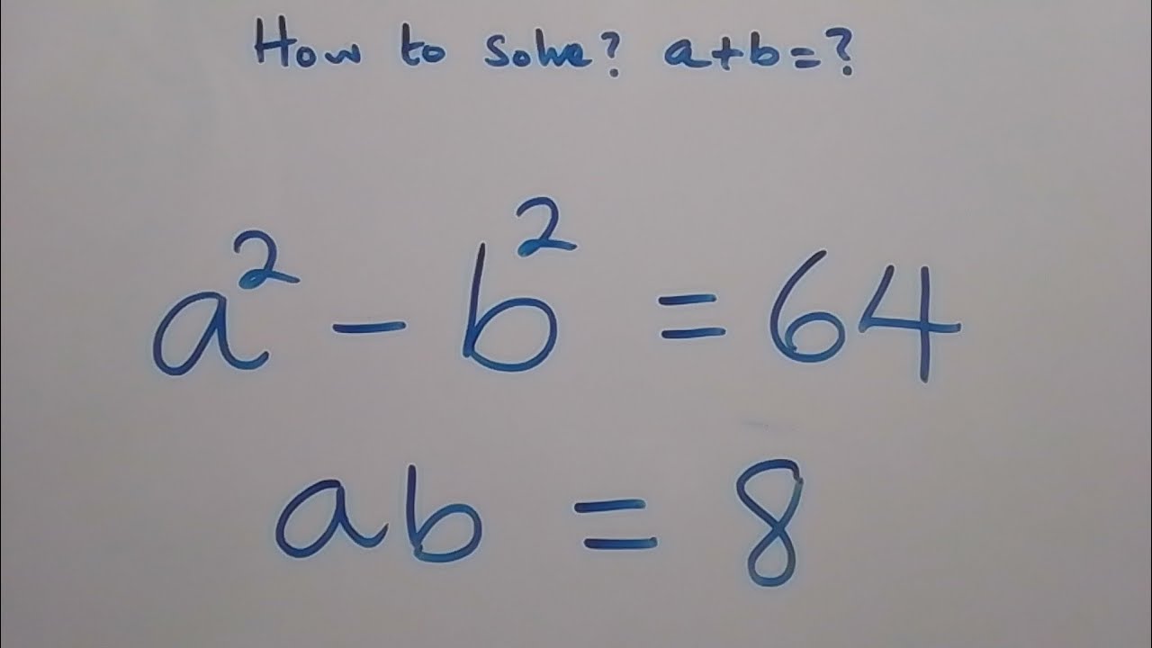 A Nice Algebra Problem | Math Olympiad | You should know this trick ...