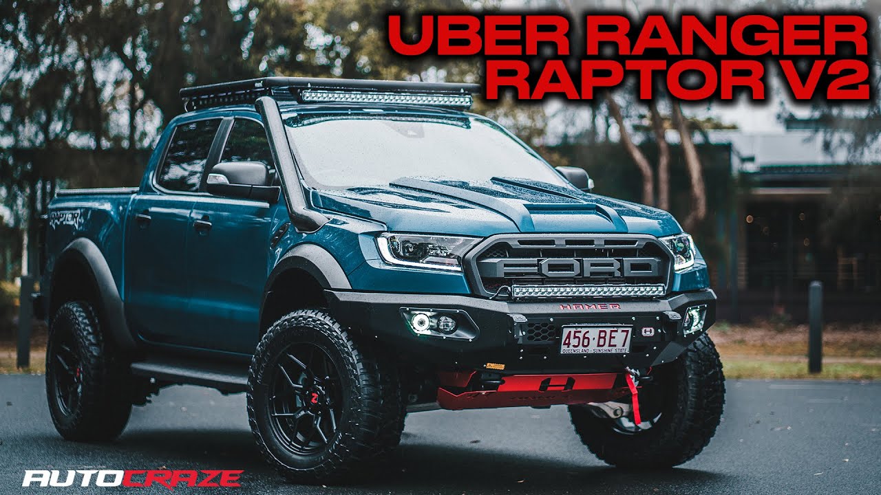 UBER RANGER RAPTOR V2 // BIG BUILD MODIFIED FORD RANGER RAPTOR WHEELS ...