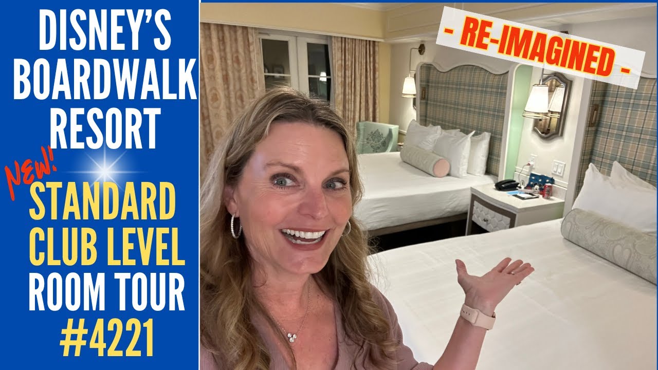 Disney's Boardwalk Inn Keepers Club Level Standard Room Tour #4211 ...