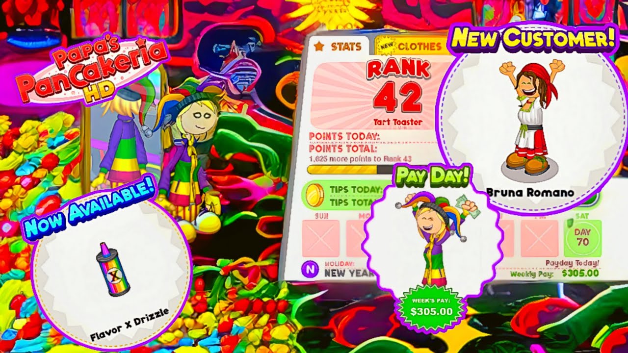 Papa's Pancakeria HD 2025 - Rank 42 | Bruna Romano - YouTube