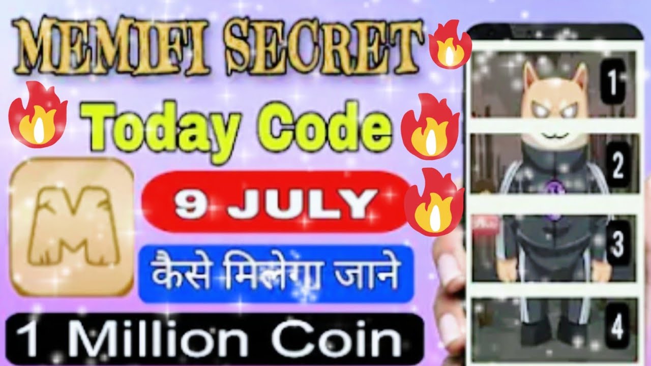 MemeFy Daily Code 9th July #bitcoin #bnb #ethereum #usdt #usd - YouTube