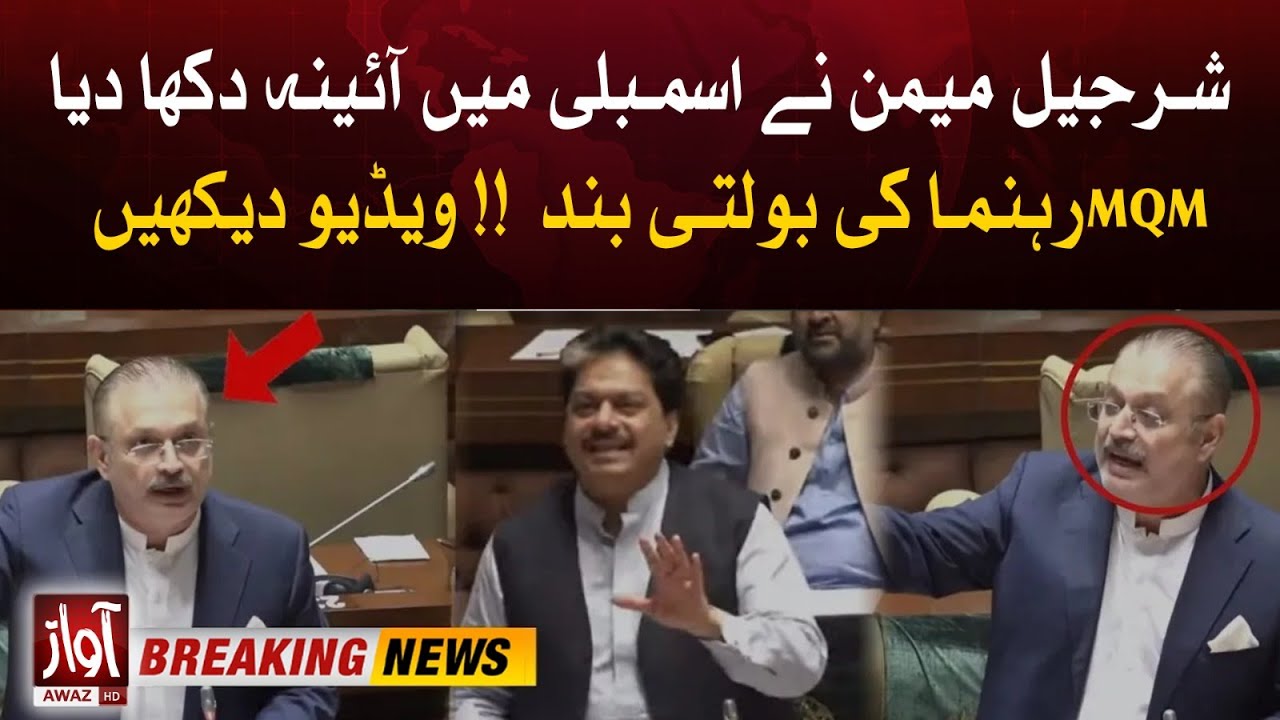 Sharjeel Inam Memon Angry In Sindh Assembly | Live Updates | PPP In ...