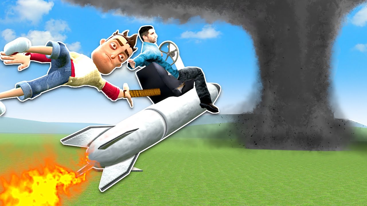 Building a ROCKET SHIP to escape a TORNADO! - Garry's Mod Gameplay ...