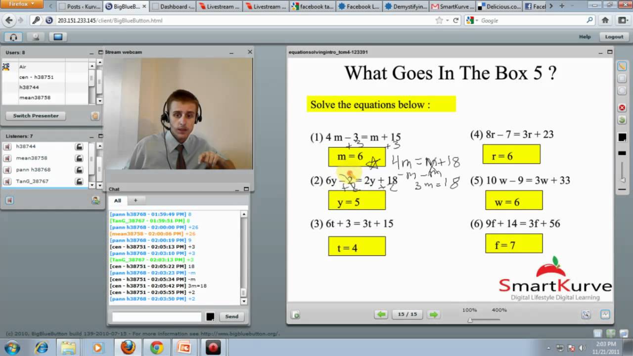 MEP Math M1 Introduction to Equation 21-11-2011 - YouTube