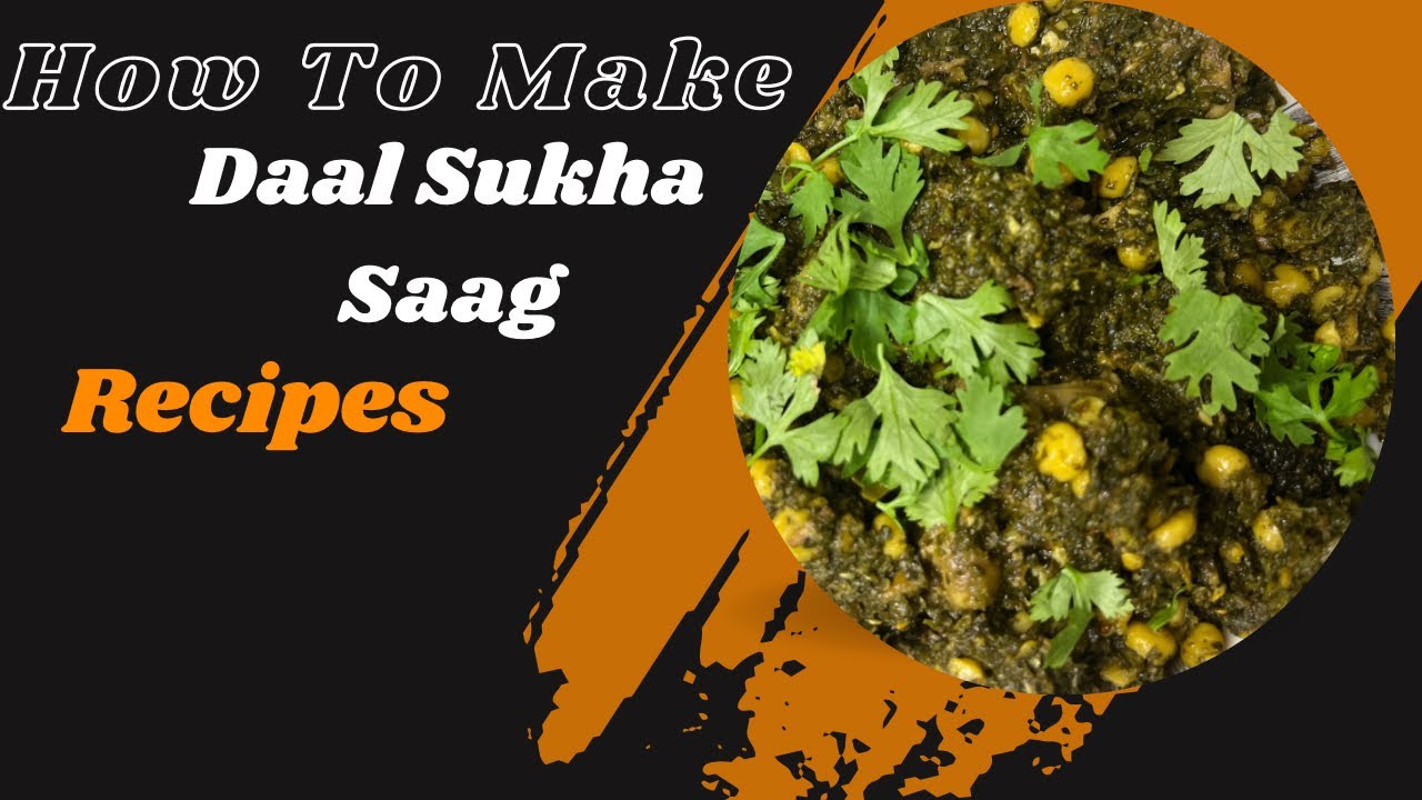 How To Make Sukha Daal Saag|A.R kitchen|A.R recipes|Daal Saag bnany ka ...