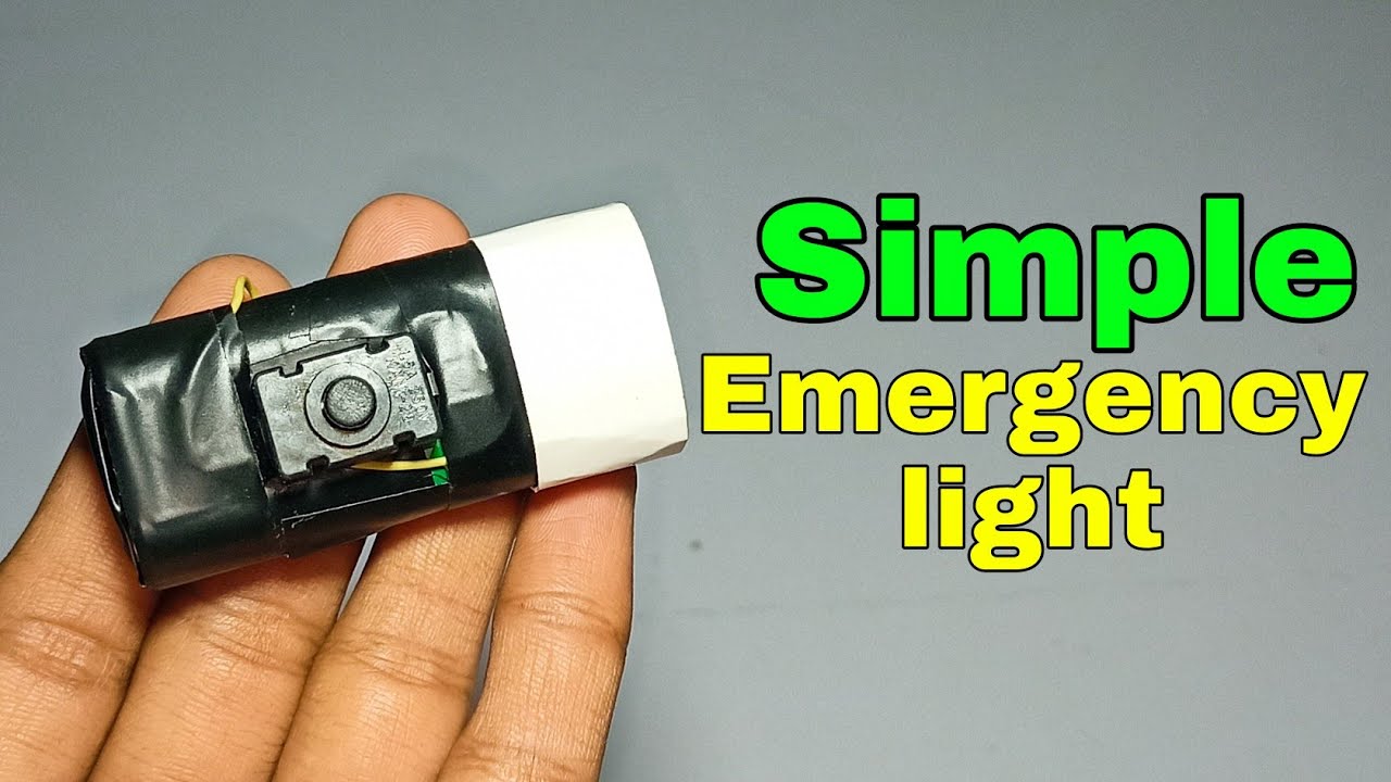 How to make simple emergency light at home | Emergency light - YouTube