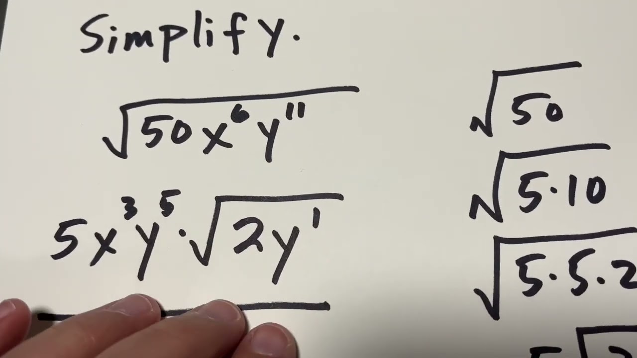 Radicals No Problem Easy Guide to Simplify