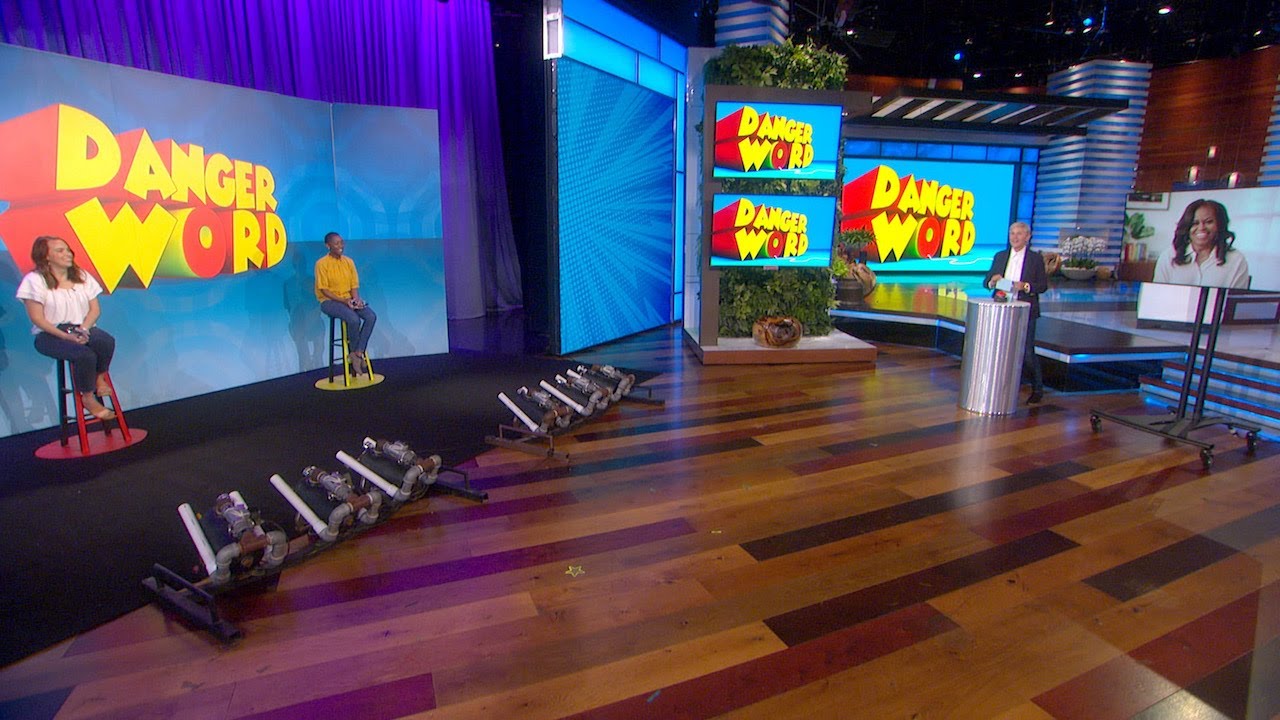 Ellen and Michelle Obama Get Competitive in ‘Danger Word’ - YouTube