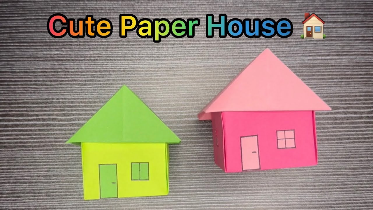 How To Make Easy Paper House 🏠 | Art Origami | Easy Paper Craft - YouTube