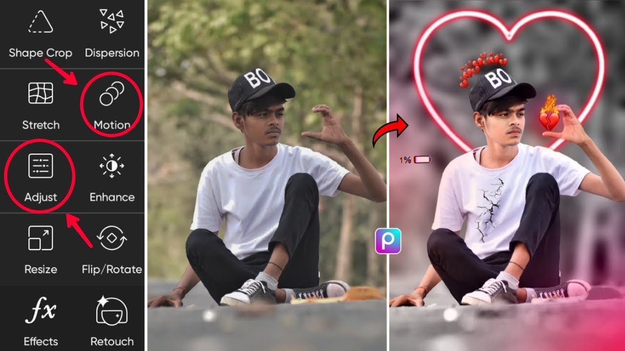 Broken Photo New Editing | Broken Heart Photo Editing | Sad photo ...