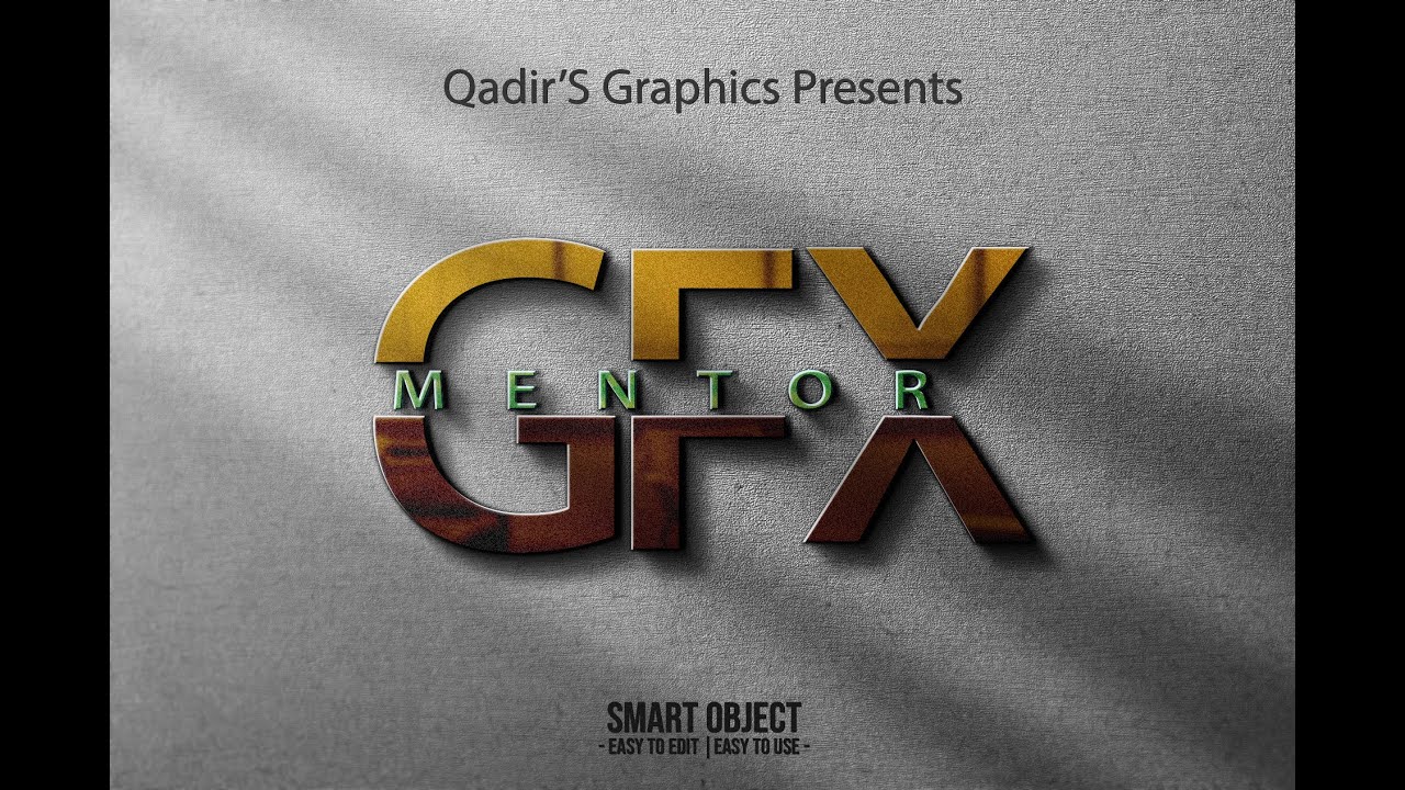 How I Redesign @GFXMentor Logo |Design GFXMentor logo | Mockup logo ...