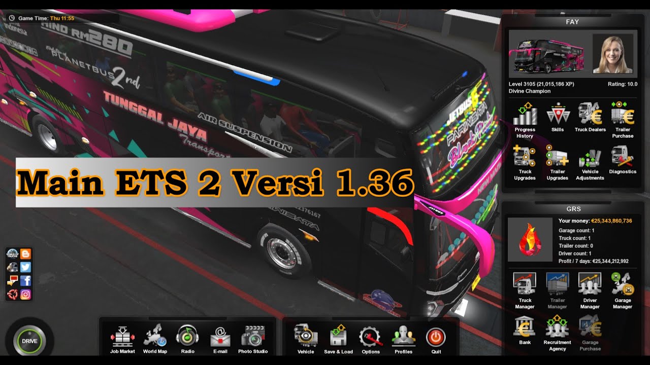 MAIN ETS 2 VERSI 1.36 (Testing) - YouTube