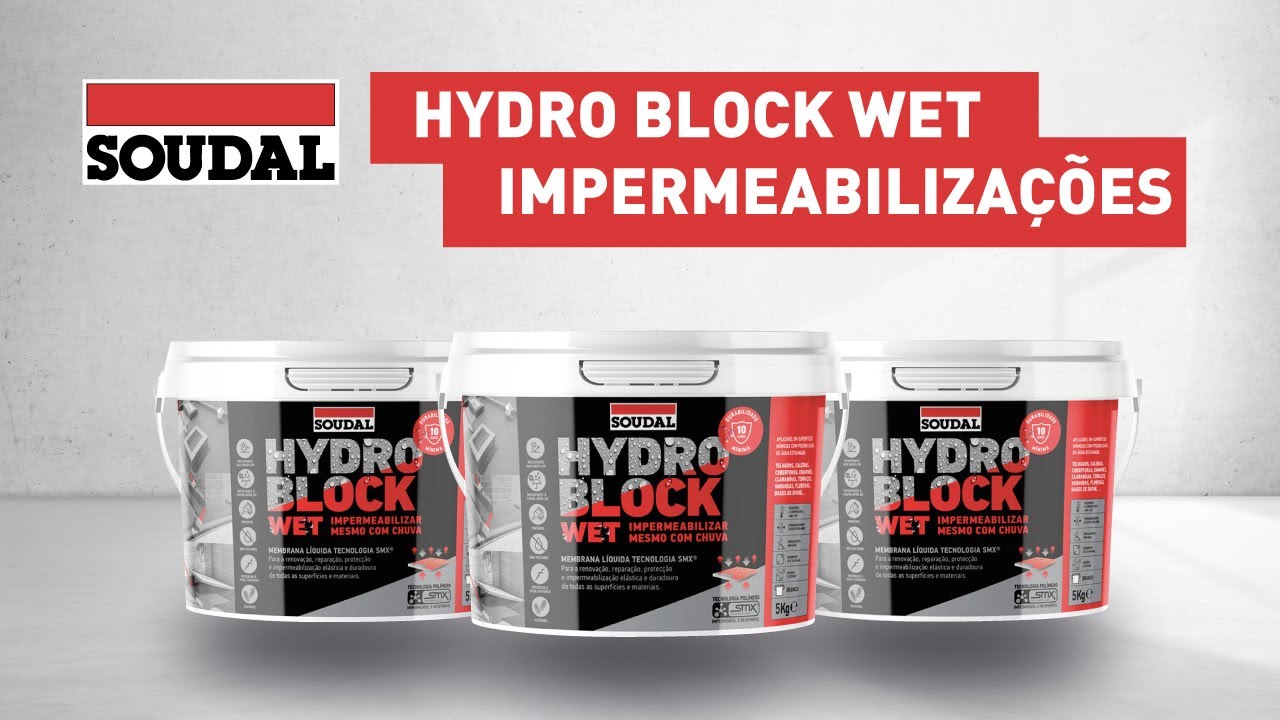Impermeabilizar com Hydro Block Wet Soudal - YouTube