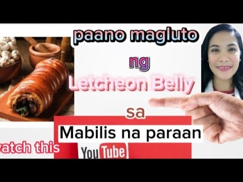 LETCHEON BELLY (paano lutuin)easy step in Oven version - YouTube