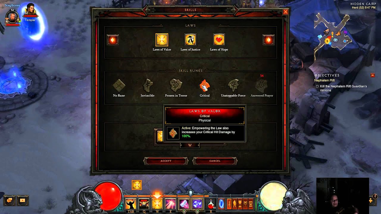 Diablo III PTR 4 How to best use a Blessed Hammer build - YouTube