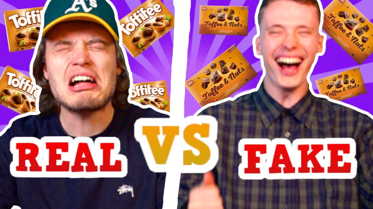 REAL vs FAKE w/ Ochutnávačssie - YouTube